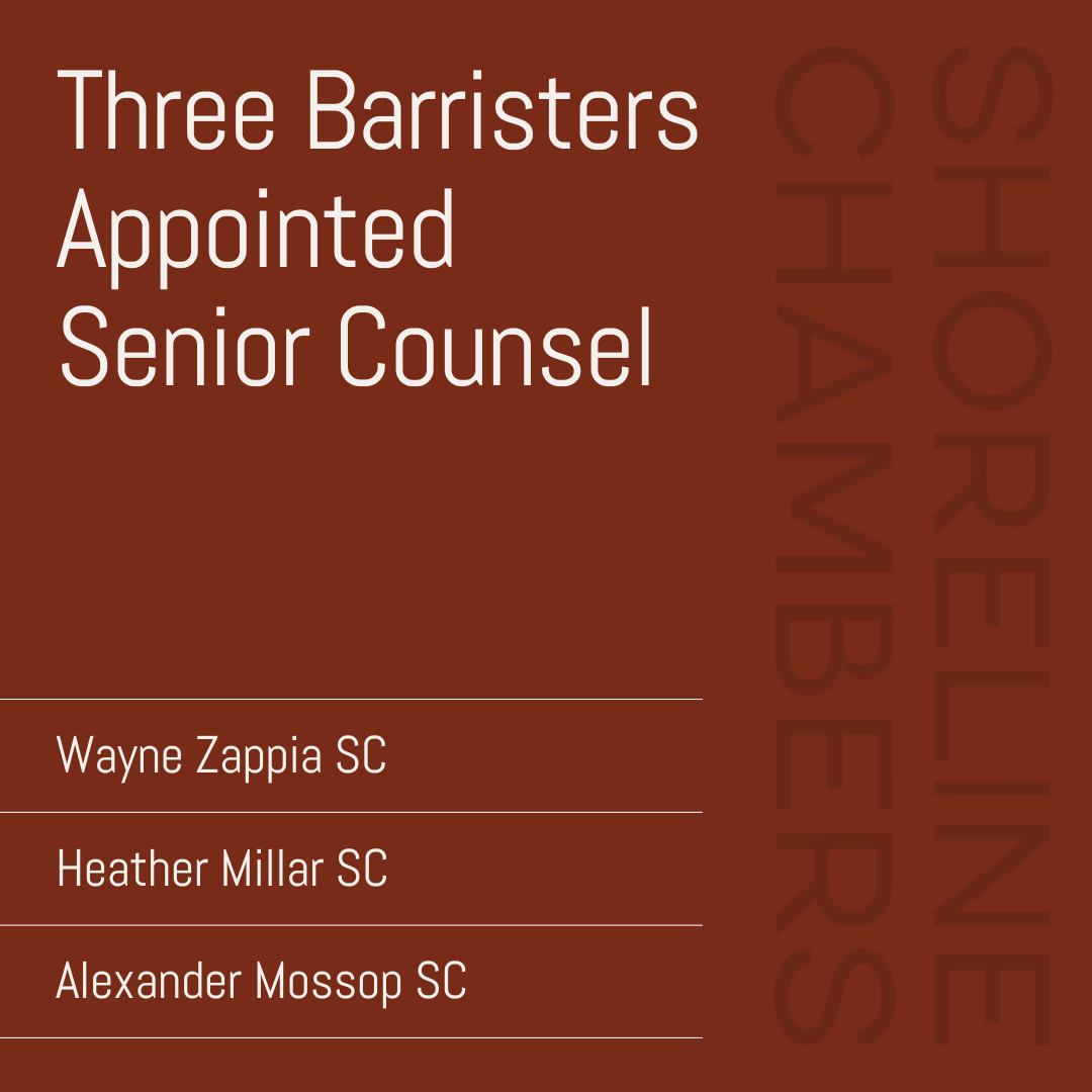 Three Shoreline Chambers barristers appointed Senior Counsel ...